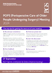 2024 POPS (Perioperative Care of Older People Undergoing Surgery ...