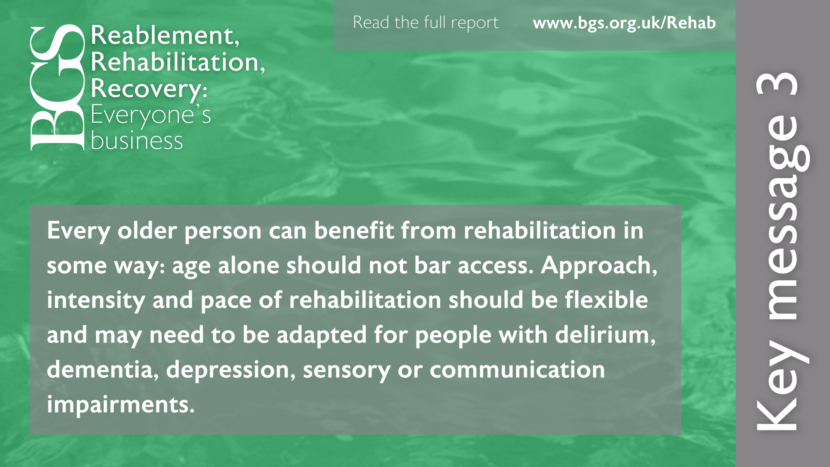 Reablement, Rehabilitation, Recovery: Chapter five - Conclusions and ...