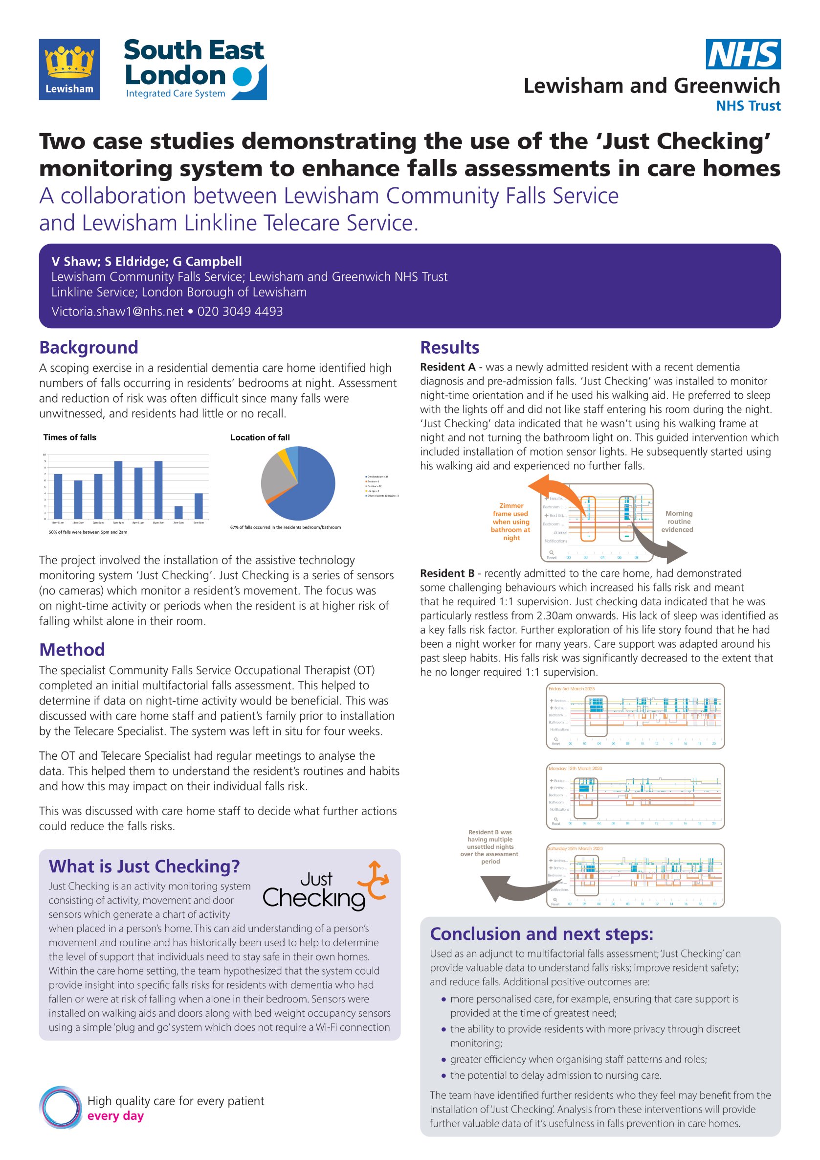 Two case studies demonstrating the use of the 'Just Checking ...