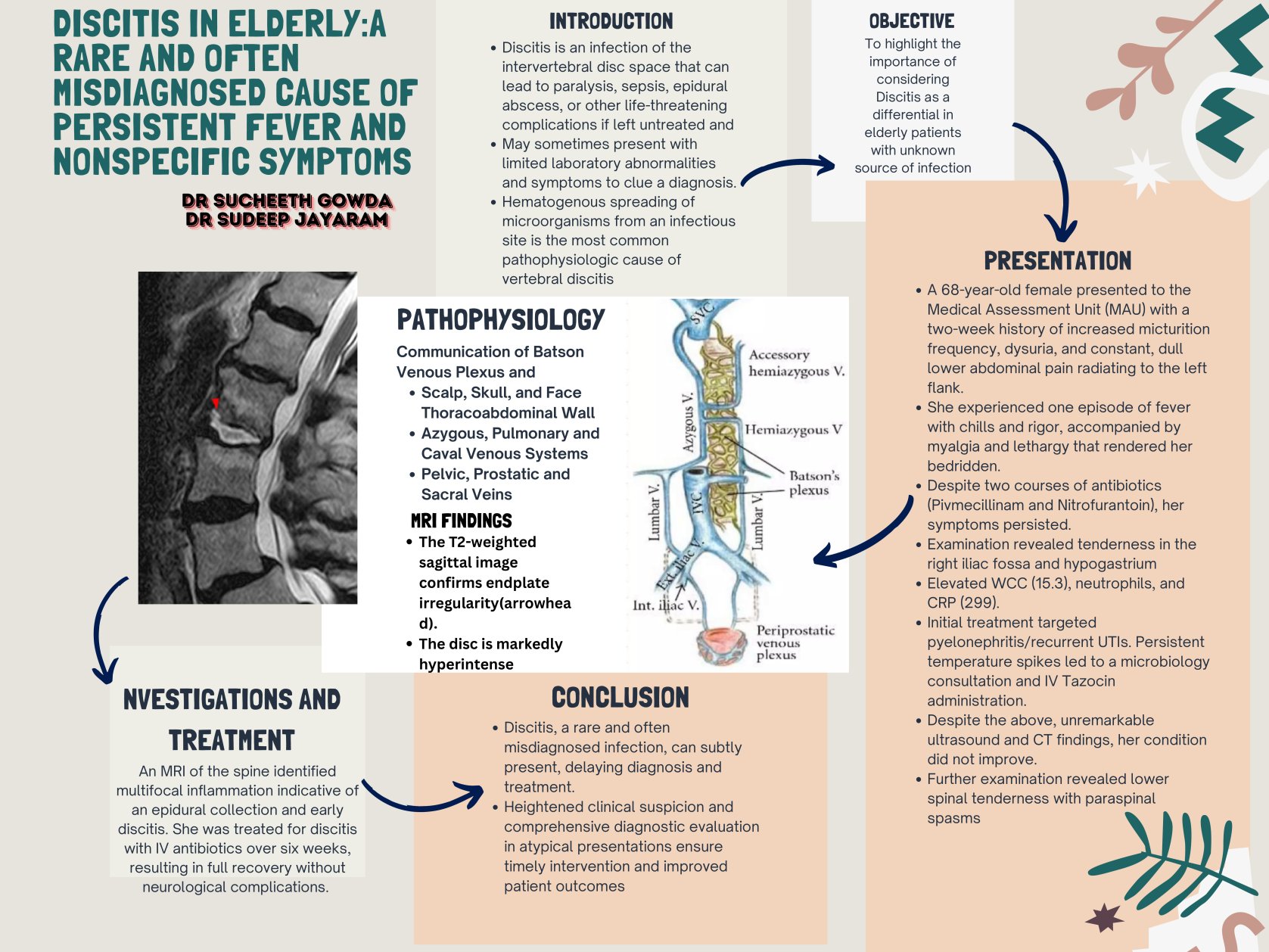 Discitis in Elderly: A Rare and Often Misdiagnosed Cause of Persistent Fever and Nonspecific ...
